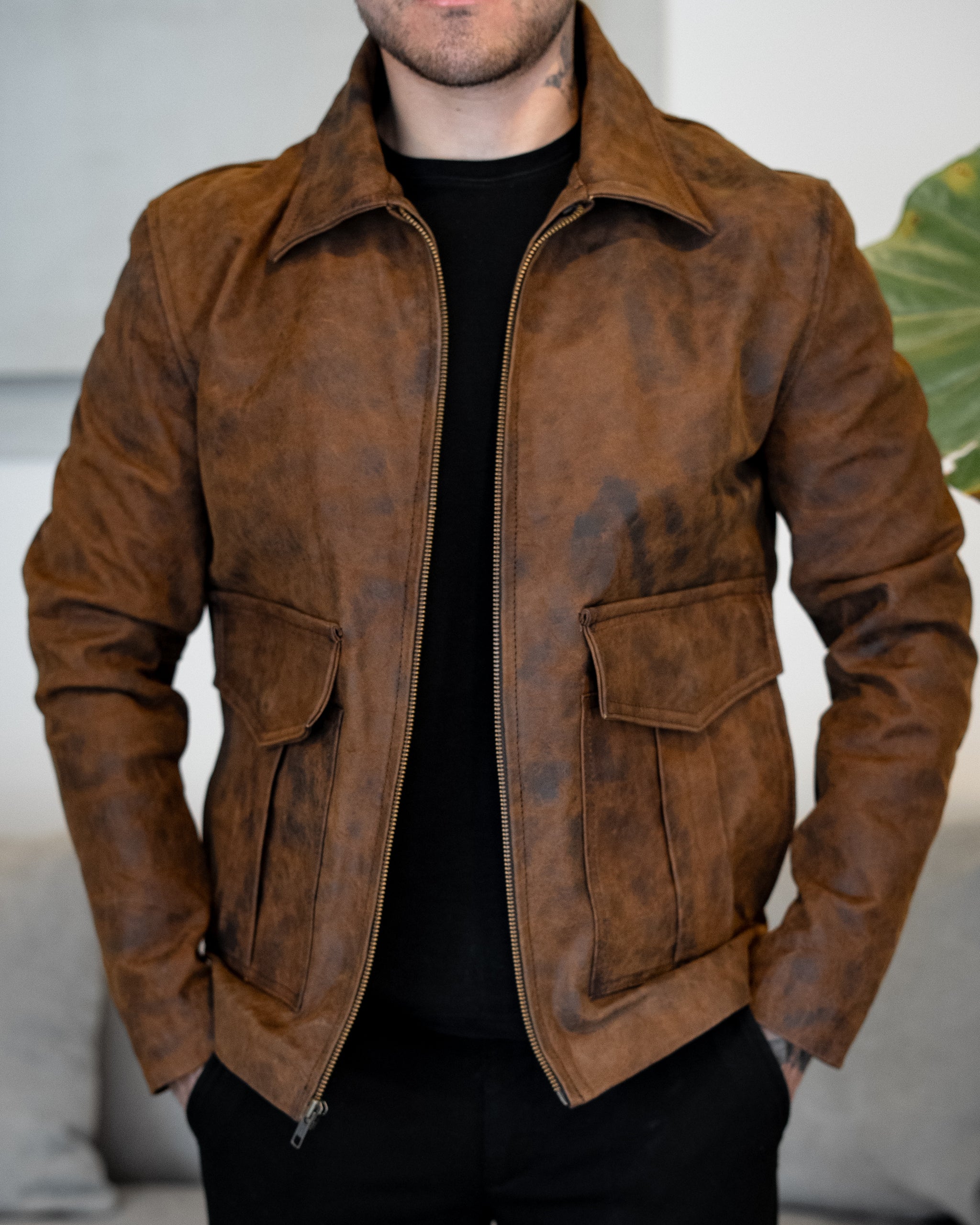 CRACKED JACKET AUSTIN JACKET – LEATHER SUPPLY